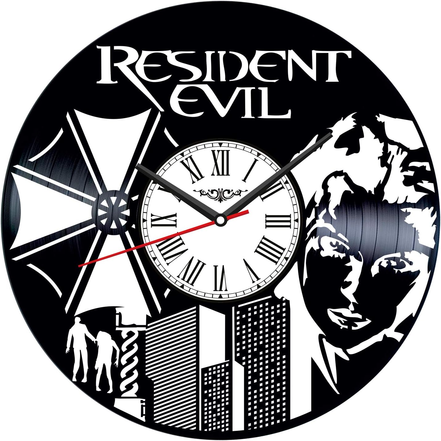 Amazon.com: Resident Evil Vinyl Record Wall Clock Poster - Vintage Home ...