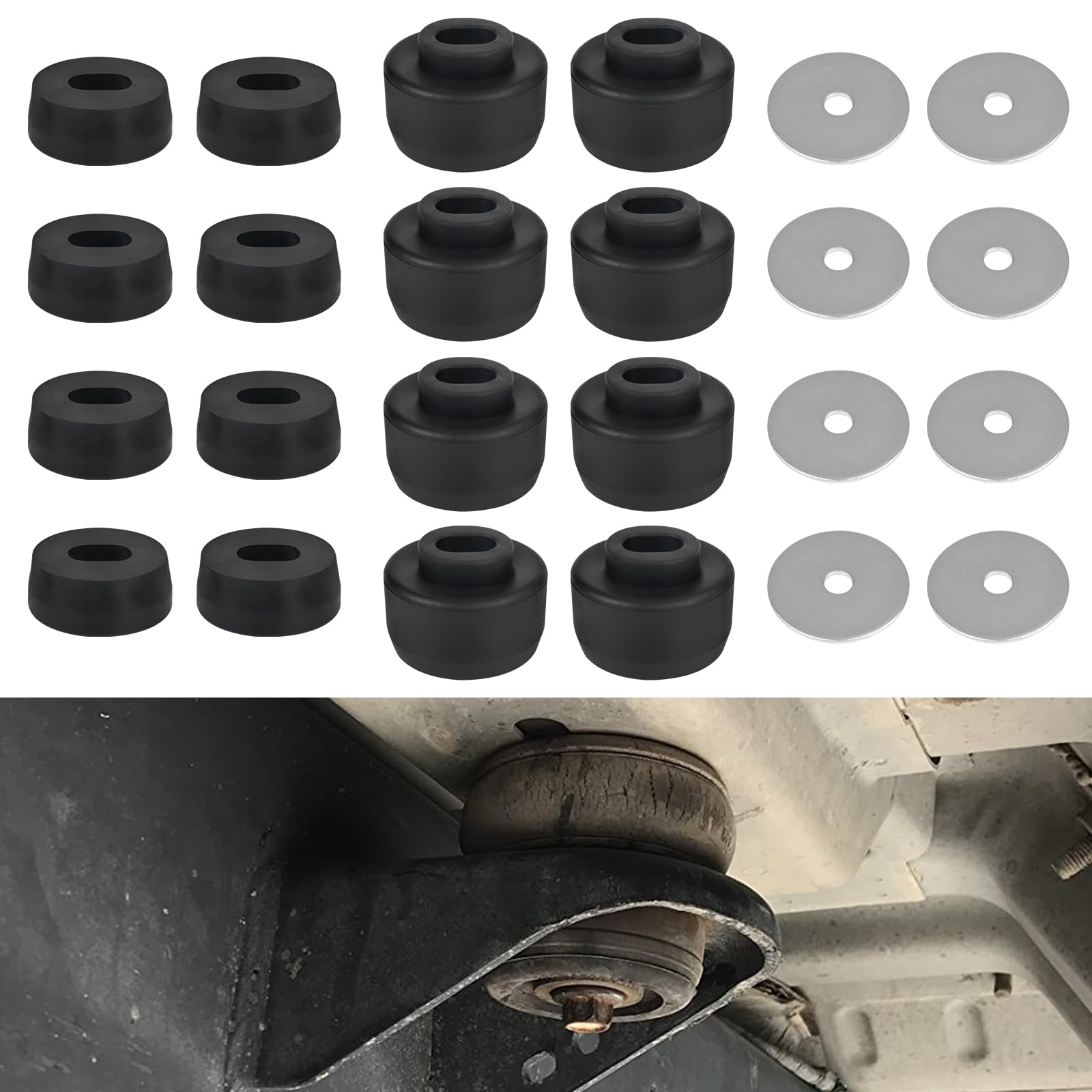 Snapklik.com : Edicapo Body And Cab Mount Bushing Kit Compatible