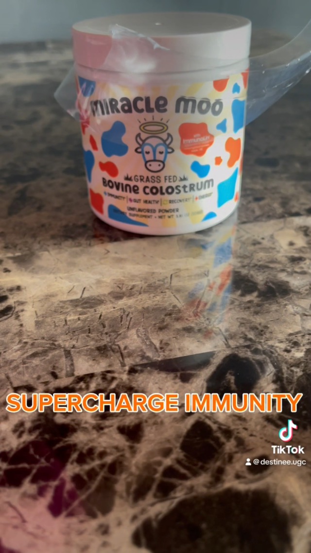 Watch Miracle Moo . Say Bye Bye to bloating on Amazon Live