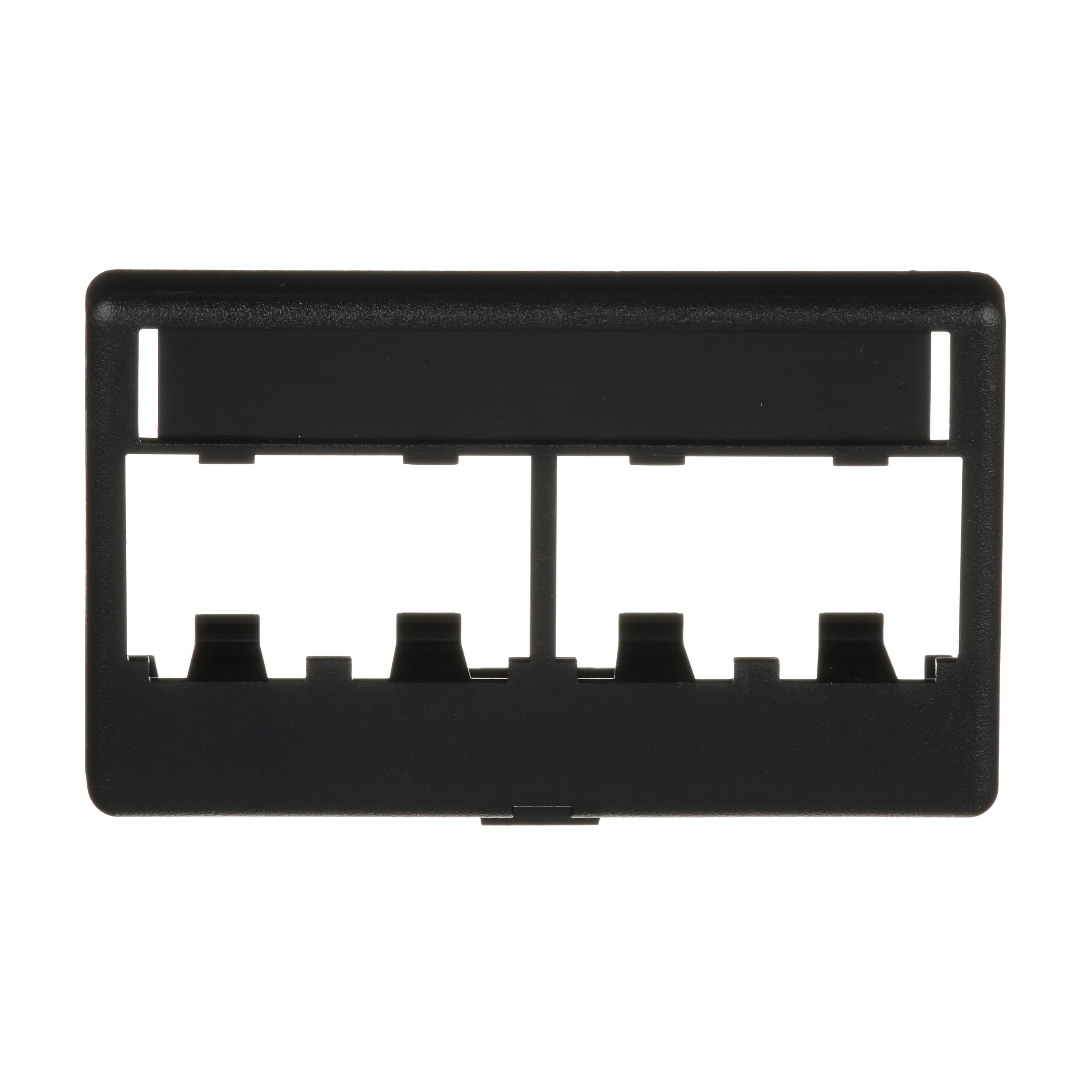 Amazon.com: Panduit CFFPL4BL Snap-On 4-Port Modular Furniture Faceplate ...