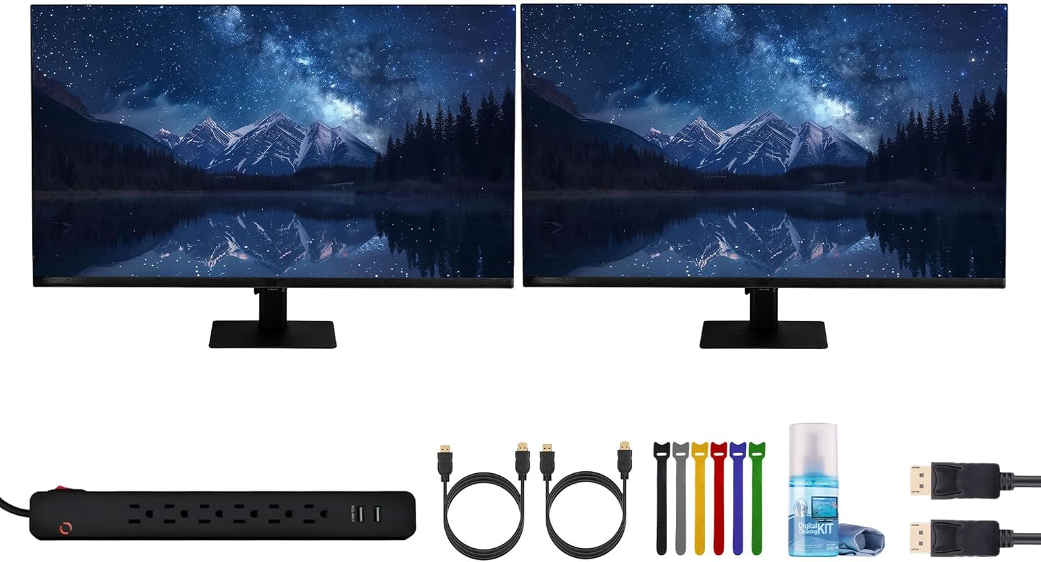 Amazon.com: Samsung ViewFinity S70D 32" 4K HDR Dual Monitor Bundle ...