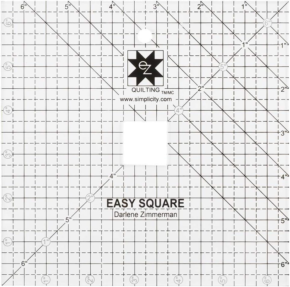 Amazon.com: Dimensions Small Square Quilting Ruler and Quilting ...