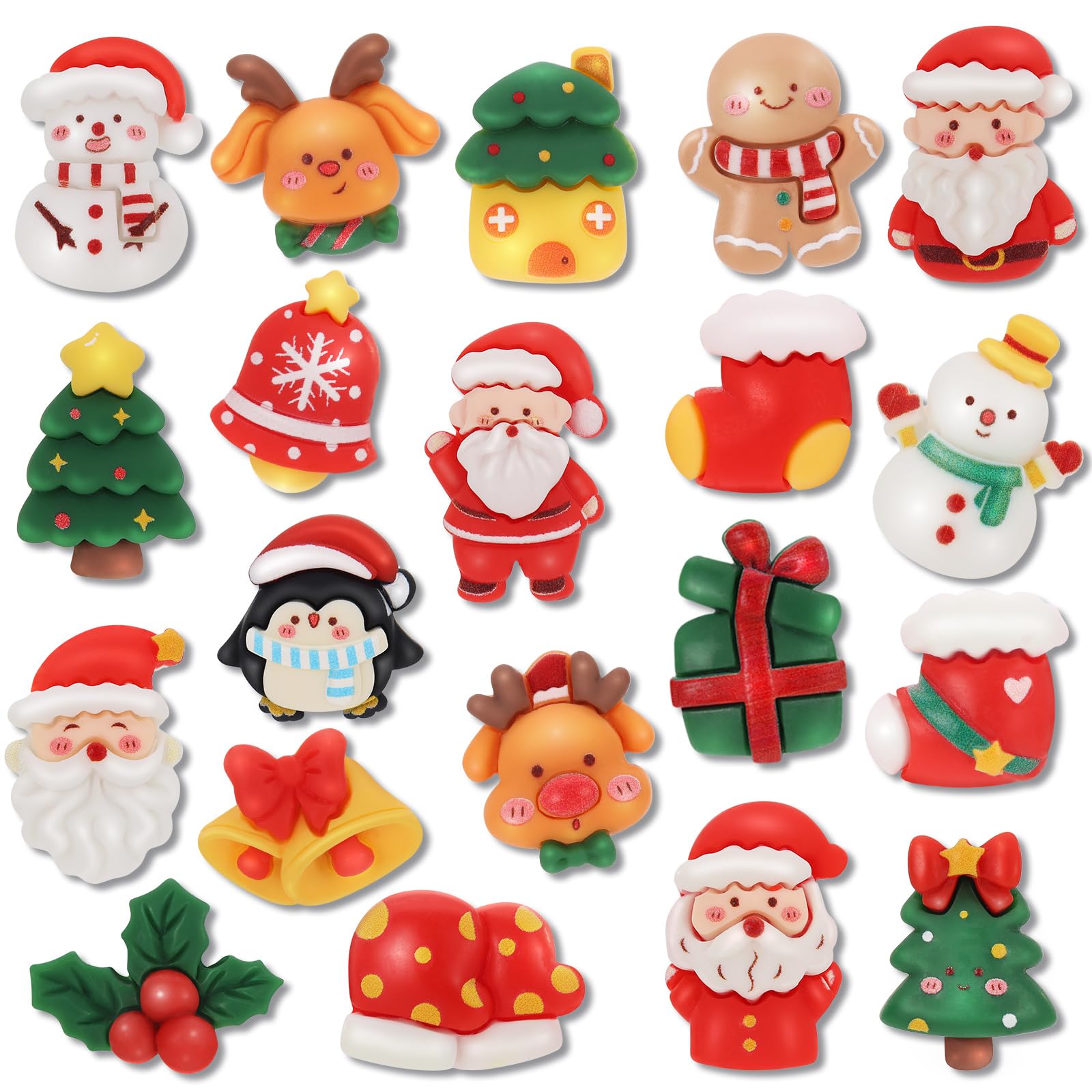 Amazon.com: 20 PCS Christmas Fridge Magnets, Christmas Fridge Magnetic ...