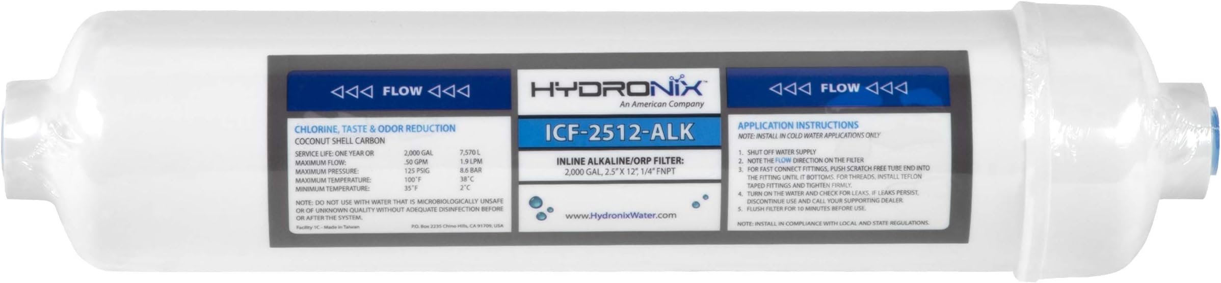 Amazon.com: Hydronix HX-ICF-2512-ALK Alkaline Remineralization & pH ...