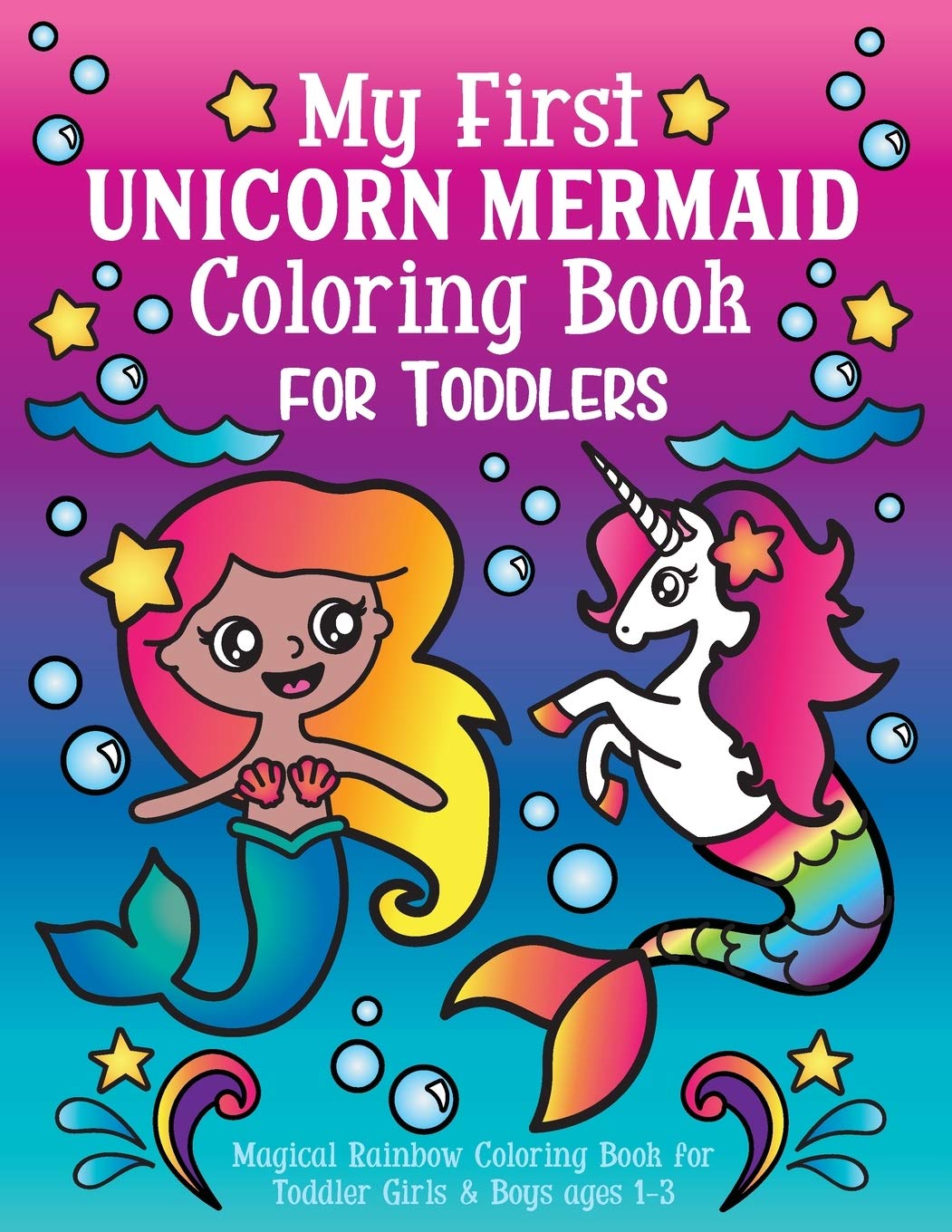 Amazon.com: My First Unicorn Mermaid Coloring Book for Toddlers ...