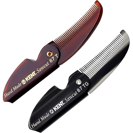 Amazon.com : Kent 82T Handmade Folding Pocket Comb for Men, Fine Tooth ...