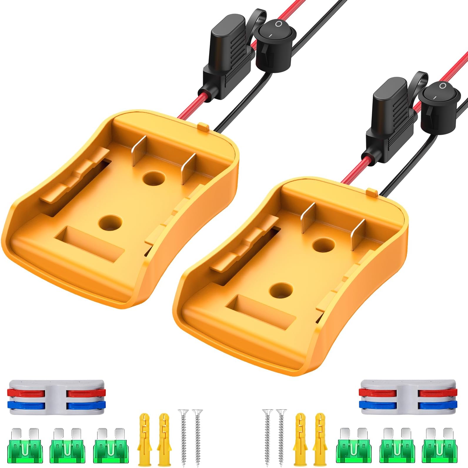 Amazon.com: Kzreect Power Wheels Adapter for Dewalt 20V Battery, Power ...