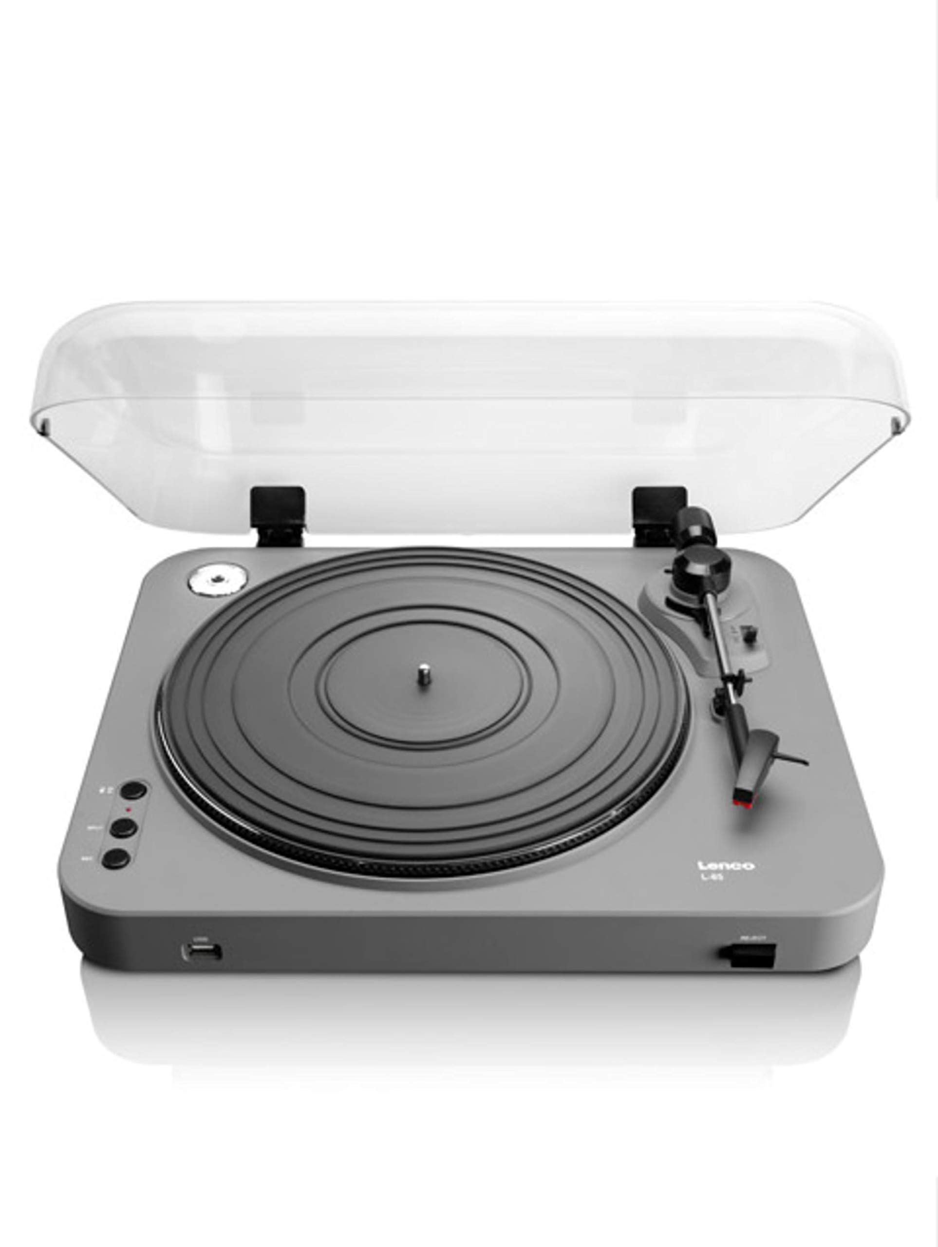 Lenco L-85 Grey | 33 & 45 RPM Semi-Automatic Belt Drive USB Turntable ...