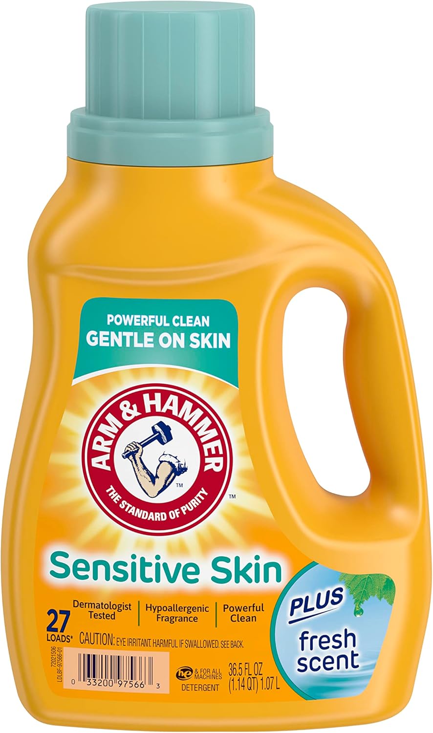 Amazon.com: Arm & Hammer Sensitive Skin Plus Fresh Scent, 27 Loads, 36. ...