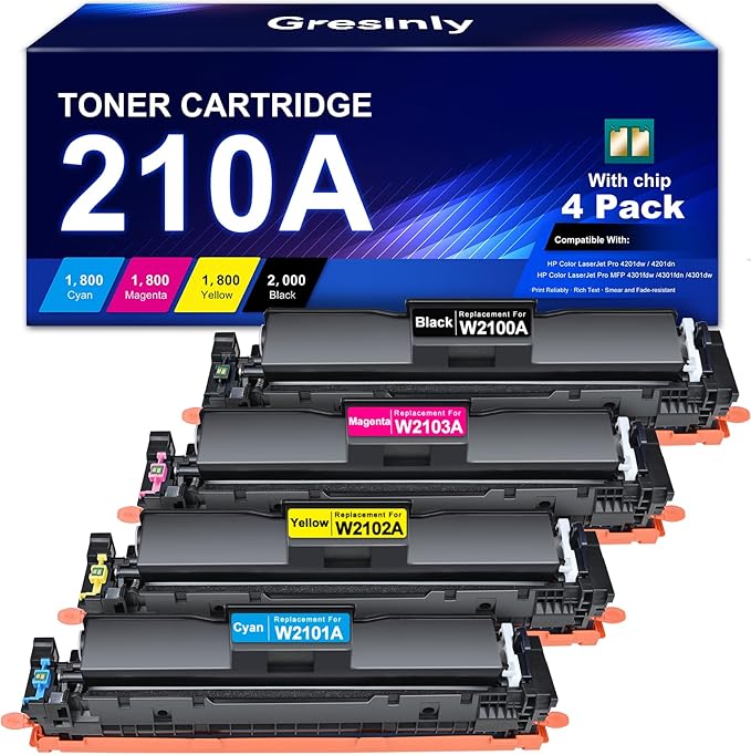 Amazon.com: 210A Toner Cartridges 4 Pack High Yield 210X Compatible for ...