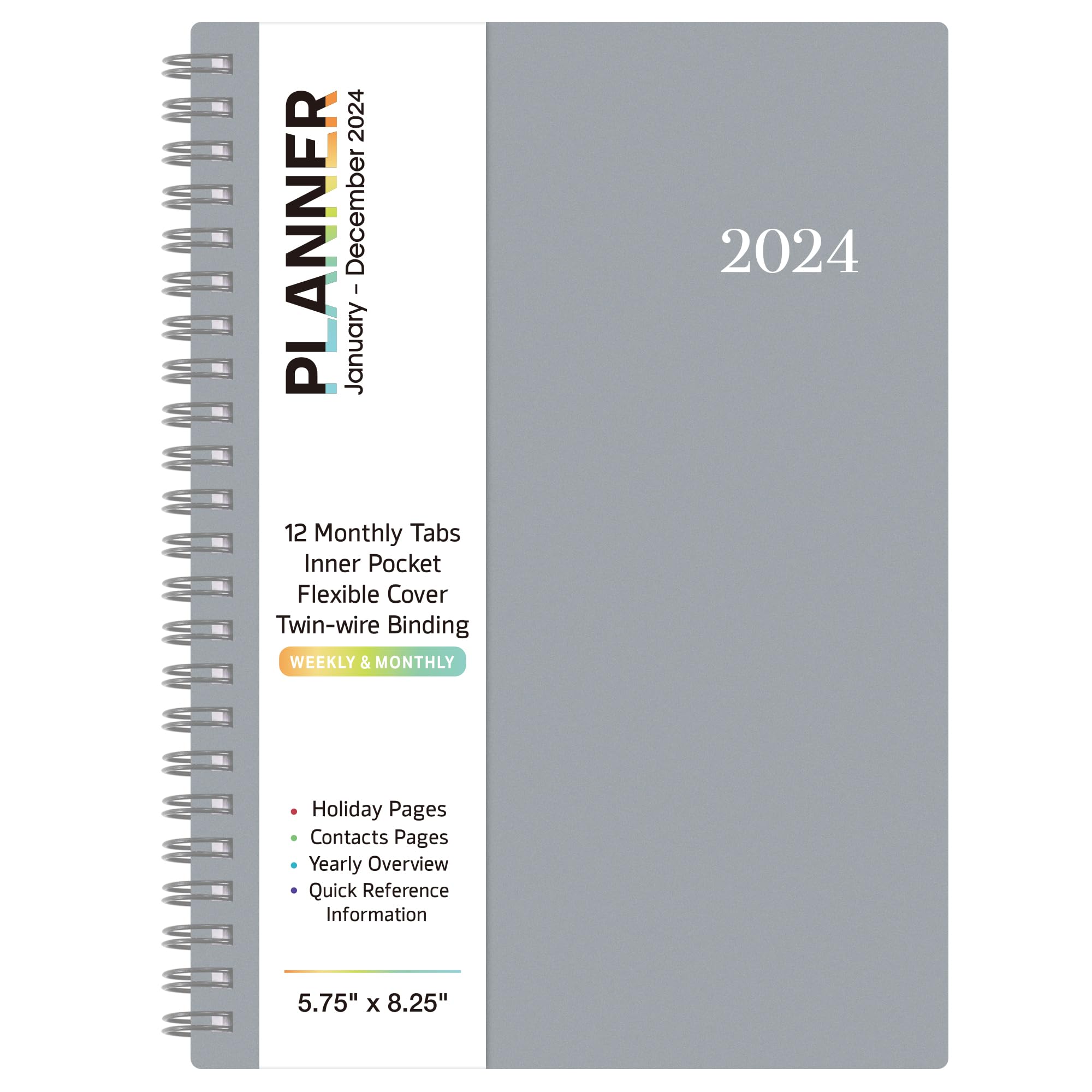 Snapklik.com : 2024 Planner - Planner 2024 January 2024 - December 2024 ...