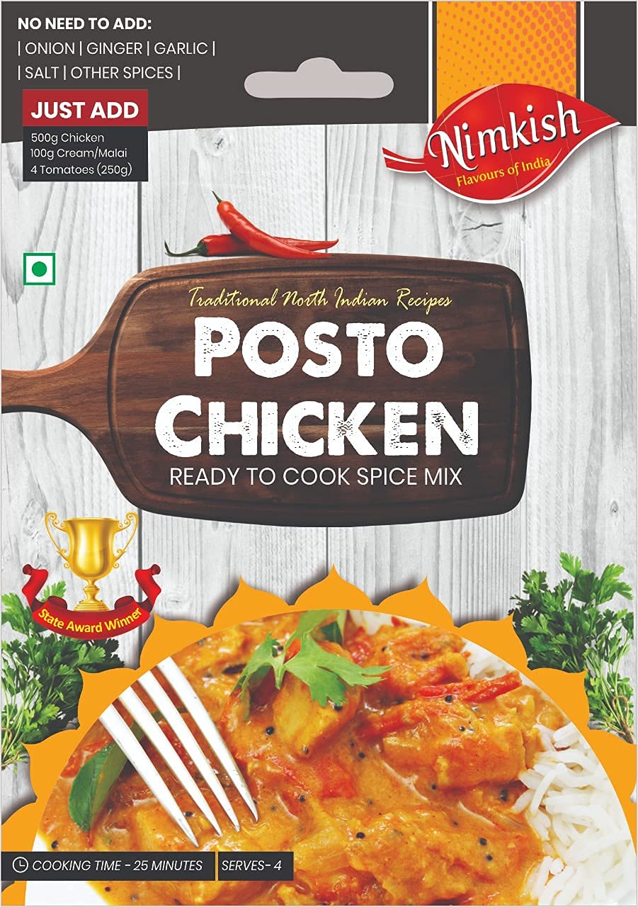 Nimkish Posto Chicken Masala, Chef's Spl. Extra Curry Range masala ...
