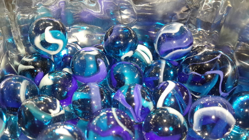 Amazon.com: Mega Marbles Blue Jay Marble Net : Toys & Games