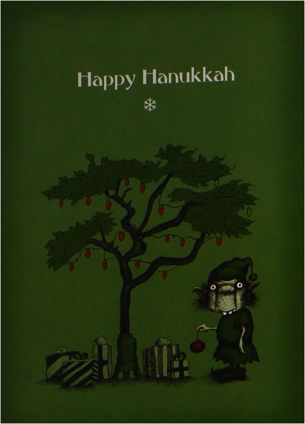 Amazon.com: "Happy Hanukkah" by Bald Guy Greetings, 8 mini-cards per ...
