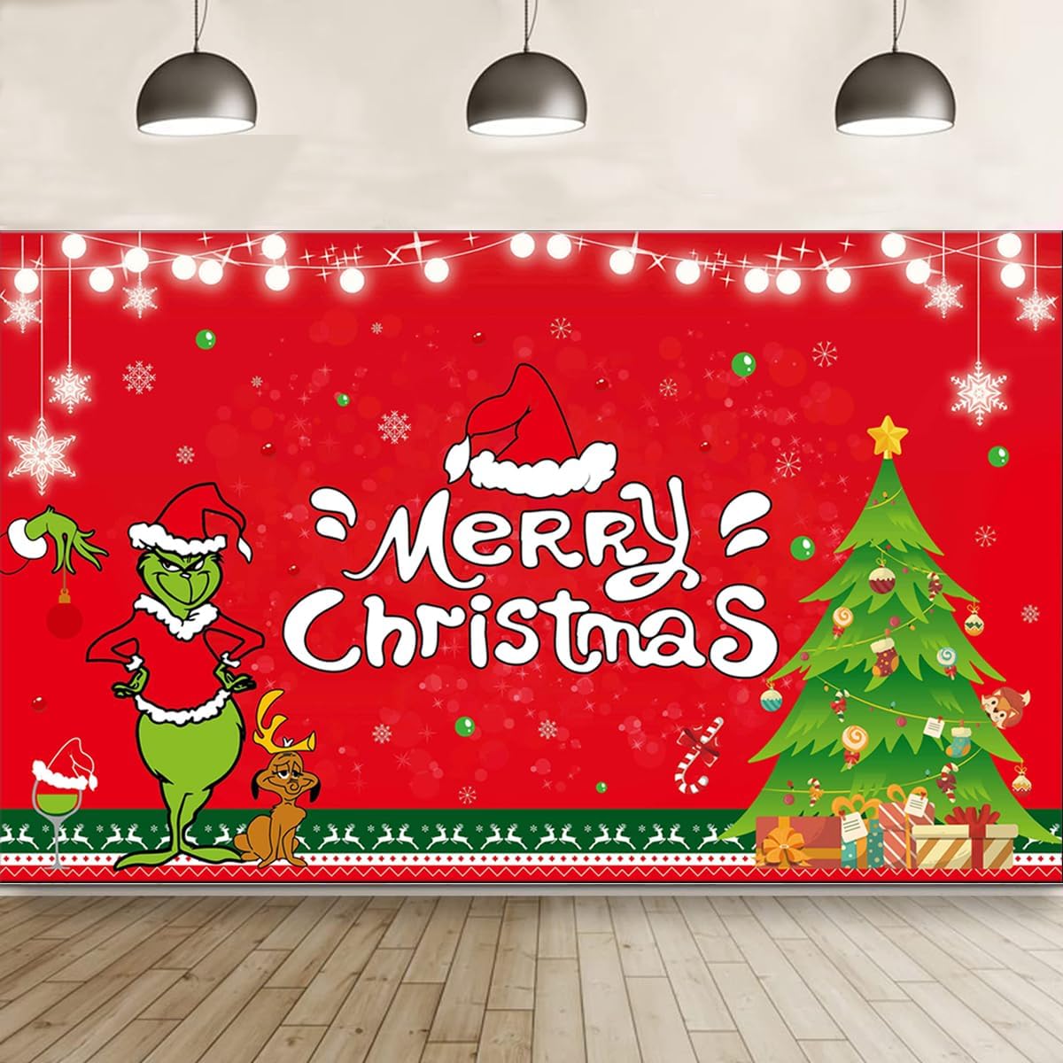 Amazon.com : Merry Christmas Backdrop 71x43 Inch – Funny Christmas ...