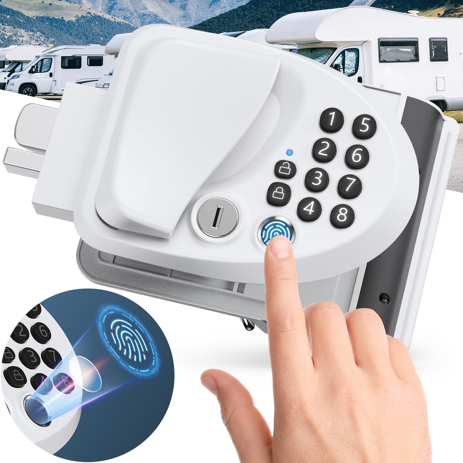 Snapklik.com : RISTOW RV Keyless Entry Door Lock, Fingerprint ...