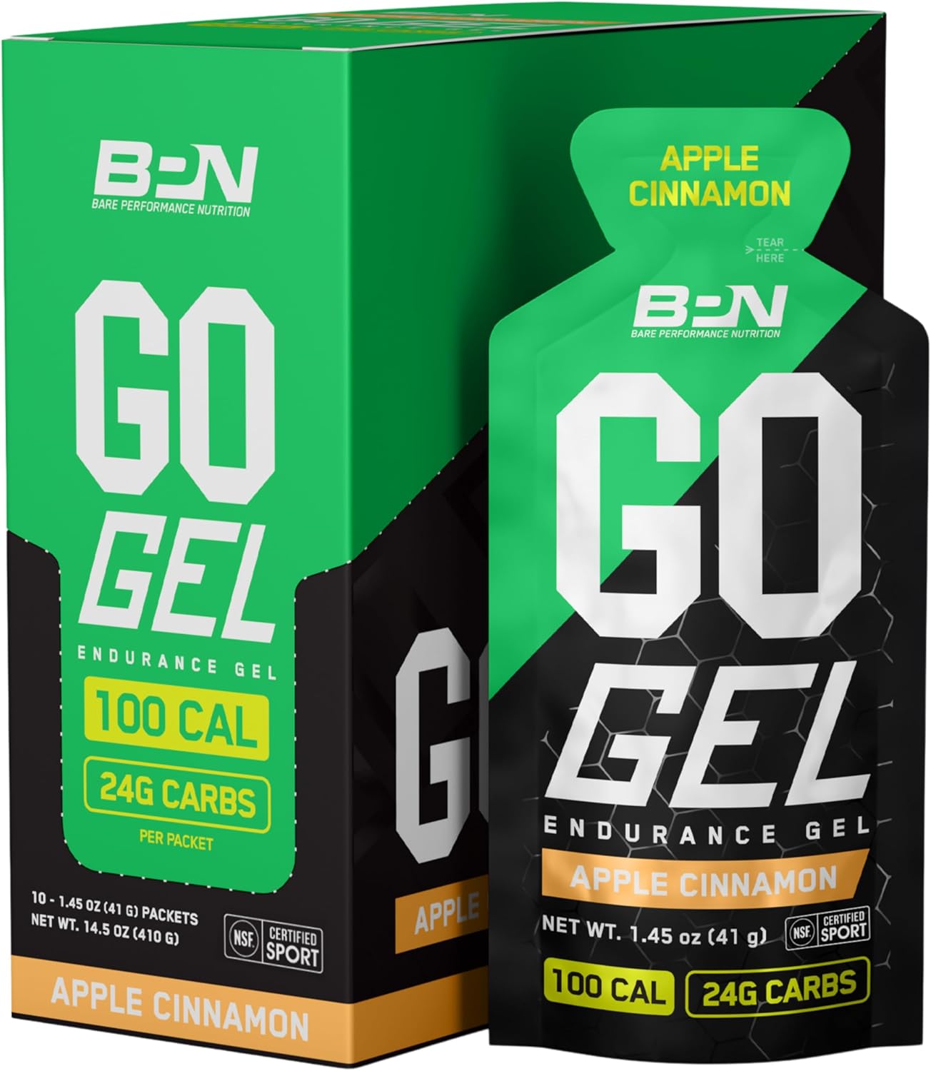 Amazon.com: BARE PERFORMANCE NUTRITION, BPN Go Gel Endurance, 24g of ...