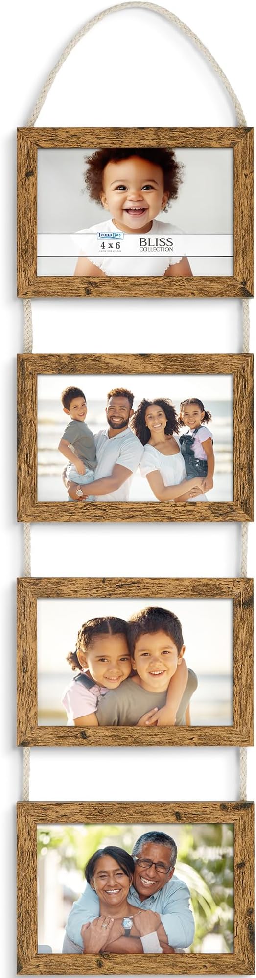 Amazon.com - Icona Bay 4x6 Wall Hanging Picture Frames Collage w/ 4 ...