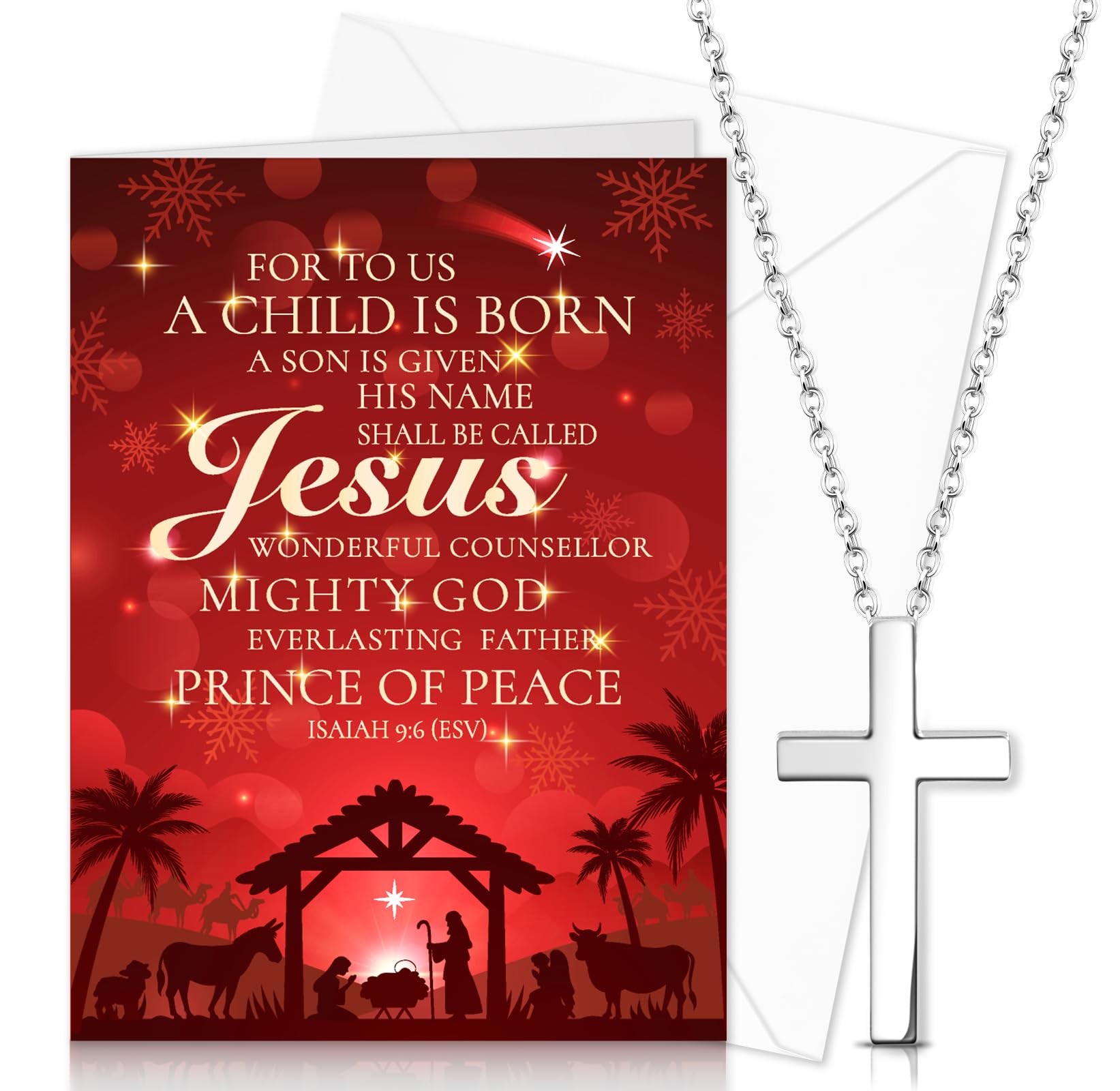 HOWAF Christian Christmas Cards, Jesus Christmas Cards Christian Cards ...