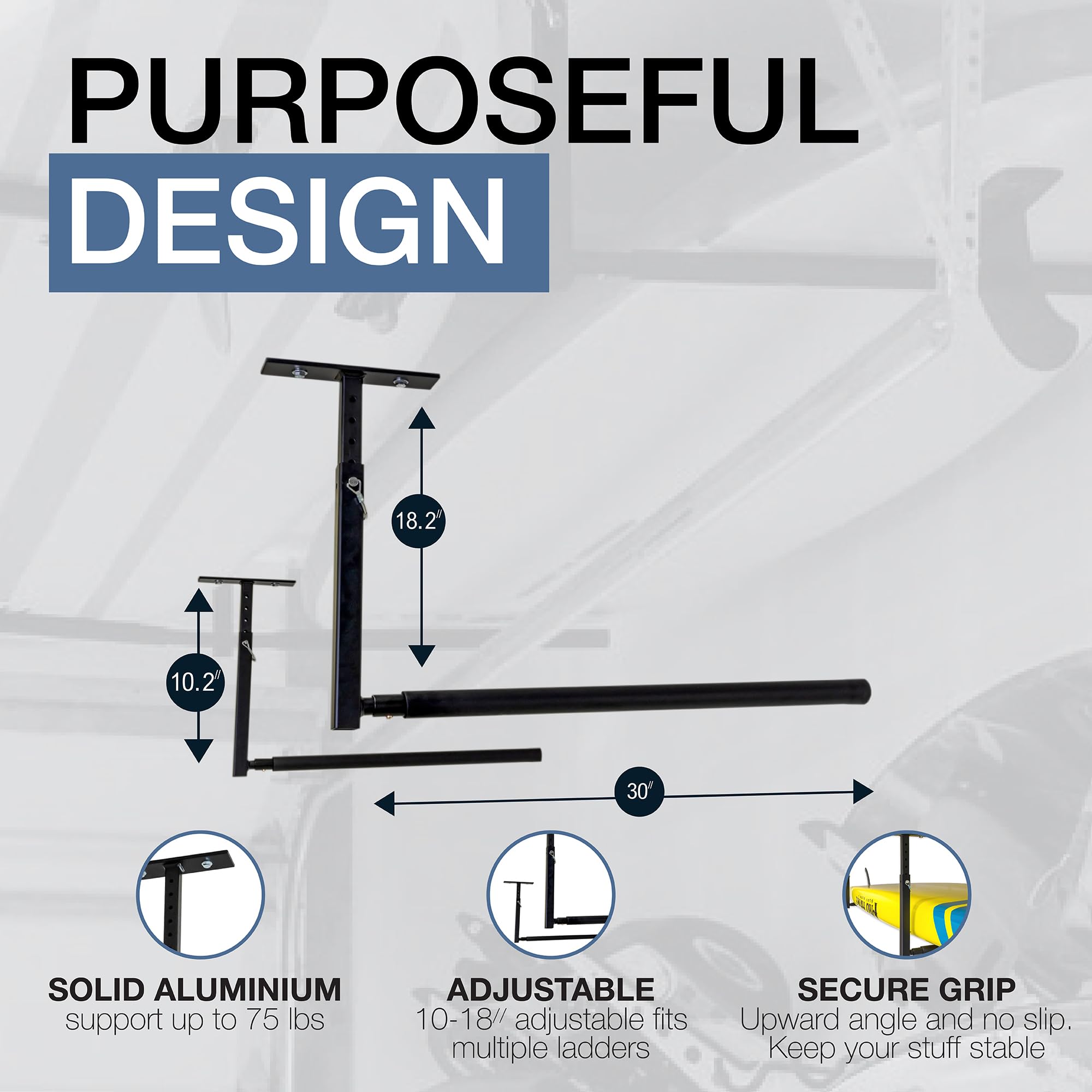 Snapklik.com : StoreYourBoard Paddleboard & Surfboard Ceiling Rack ...