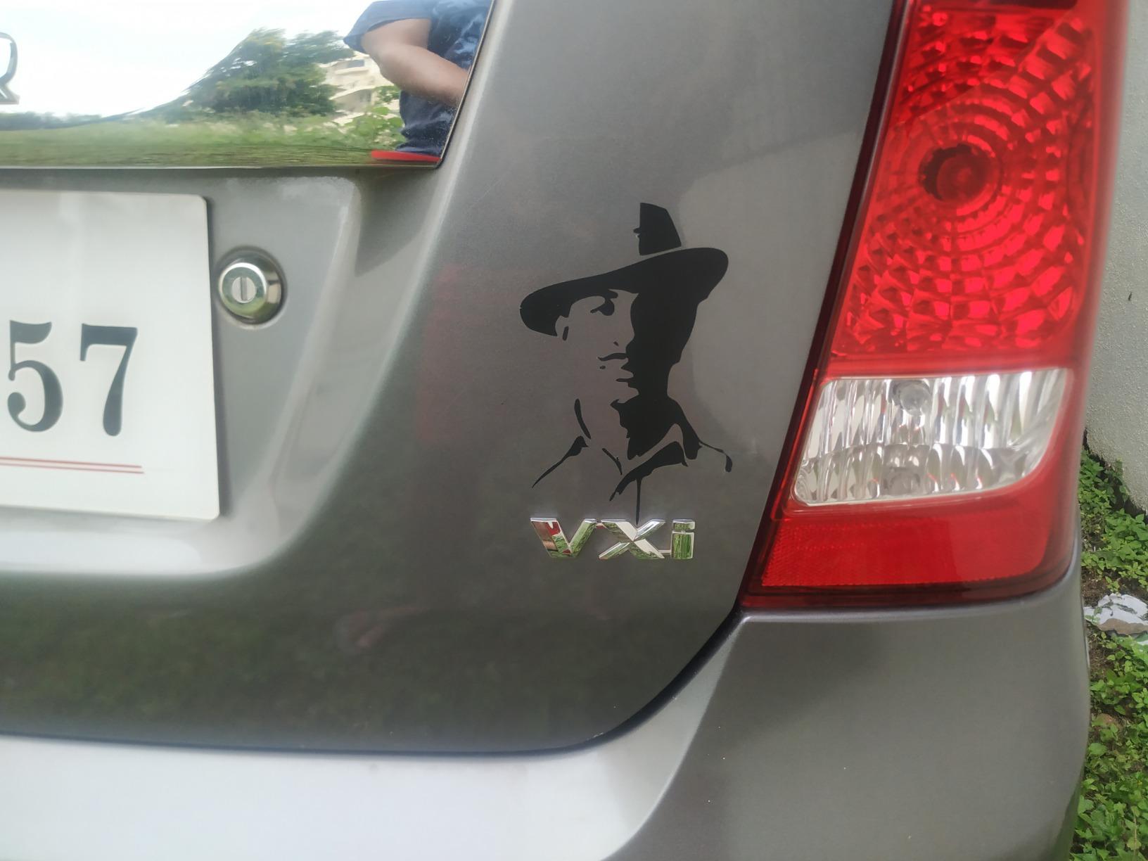 Fusion Vinyl Bhagat Singh Car Sticker, 14 x 10 cm, Black : Amazon.in ...