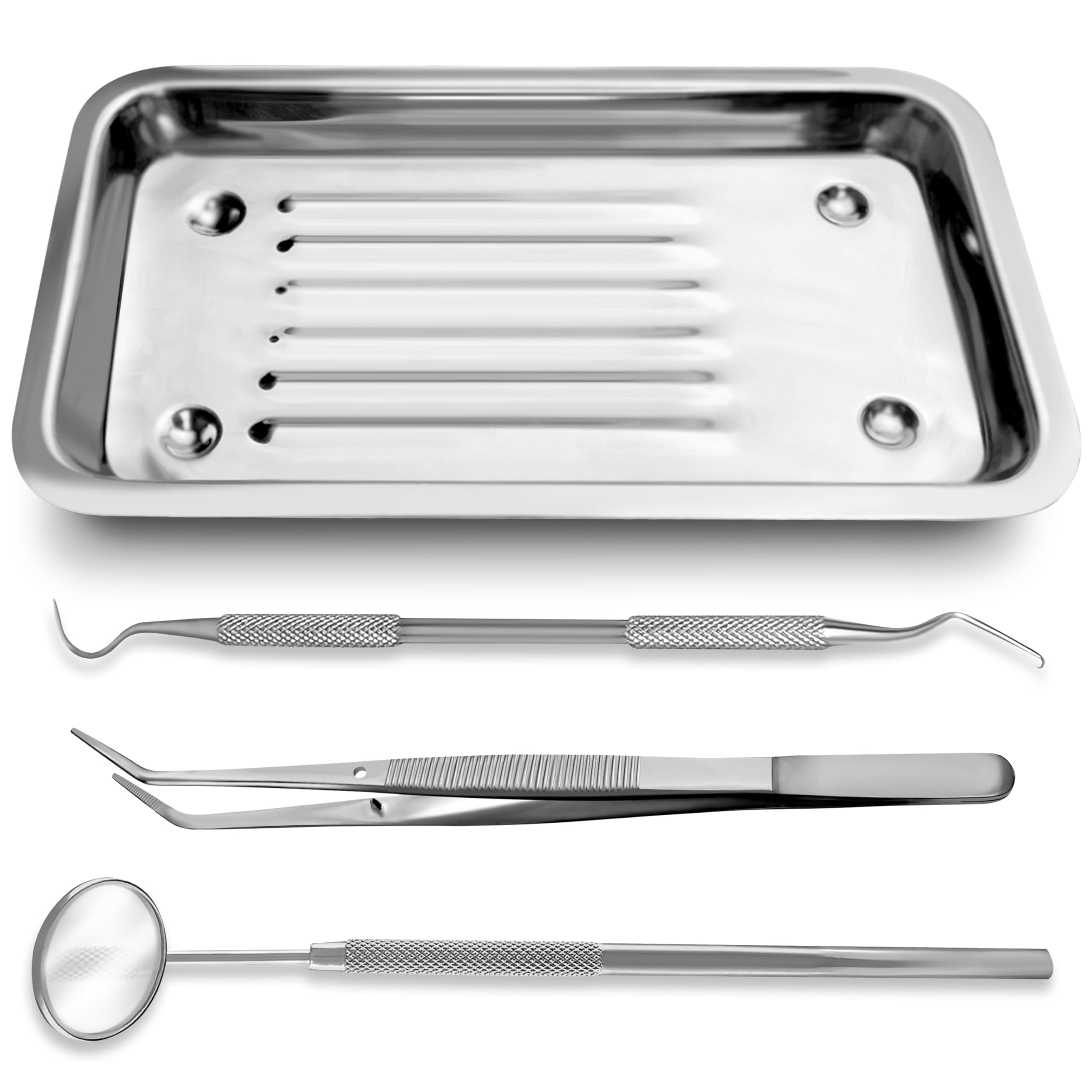 Snapklik.com : Dental Examination Tool Set, Stainless Steel Tweezer ...