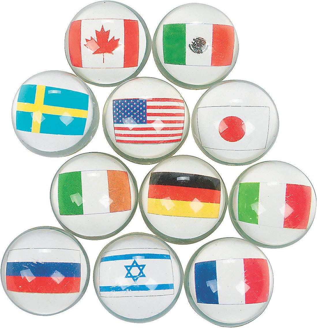 Amazon.com: Fun Express - Around The World Bouncing Balls - Toys ...