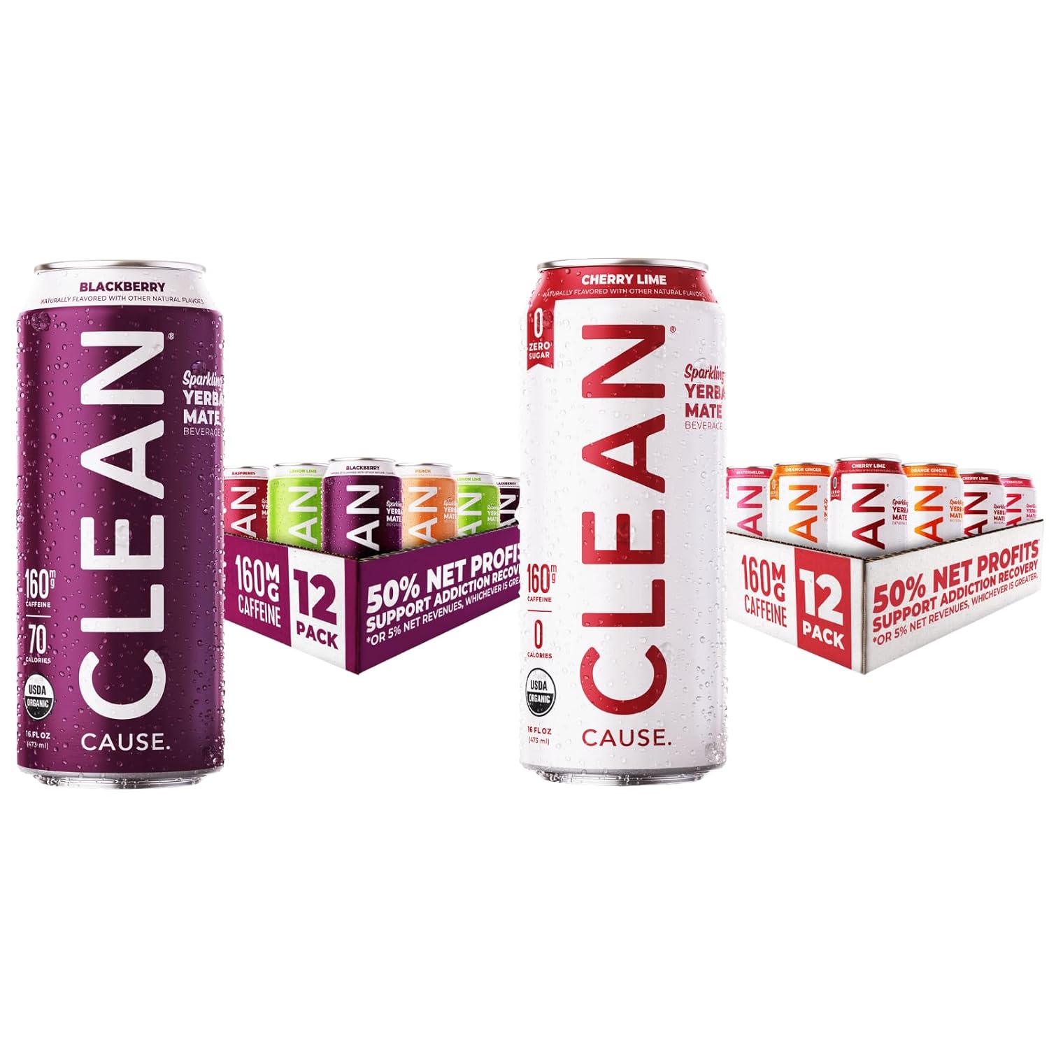 Amazon.com : CLEAN Cause Low Calorie Low Sugar & Zero Calories Zero ...