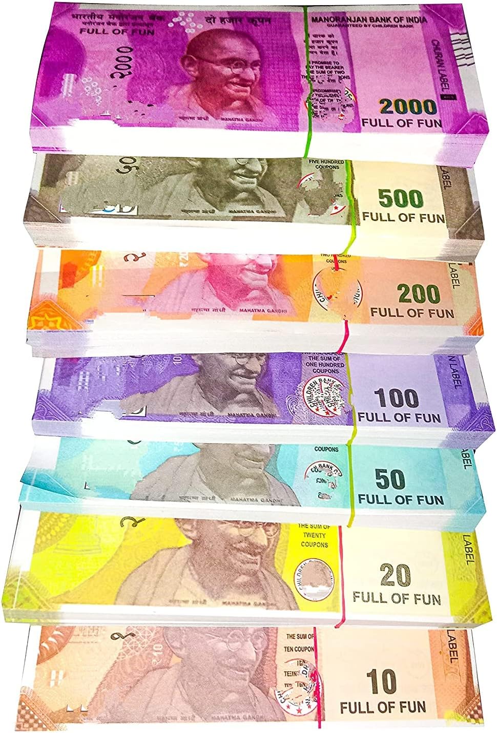 Buy SKY GLORIOUS (25ach x 6= 150 Playing Currency Fake Notes for Fun ...