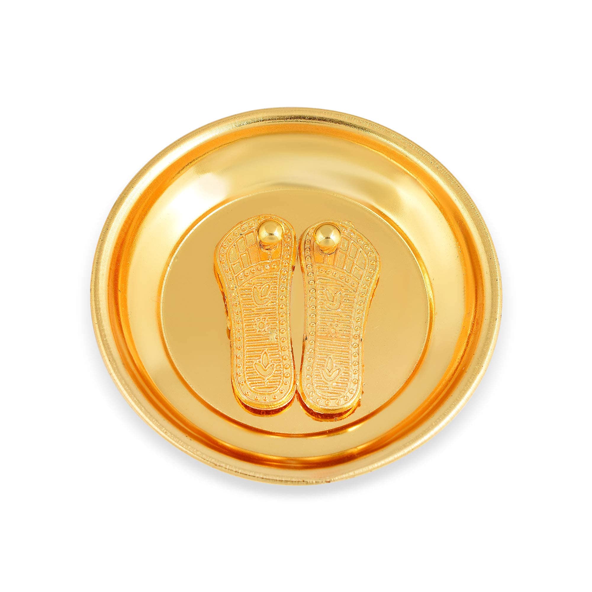 Buy POOJAKRO.COM Gold Plated Goddess Shree Maa Lakshmi Footsteps ...