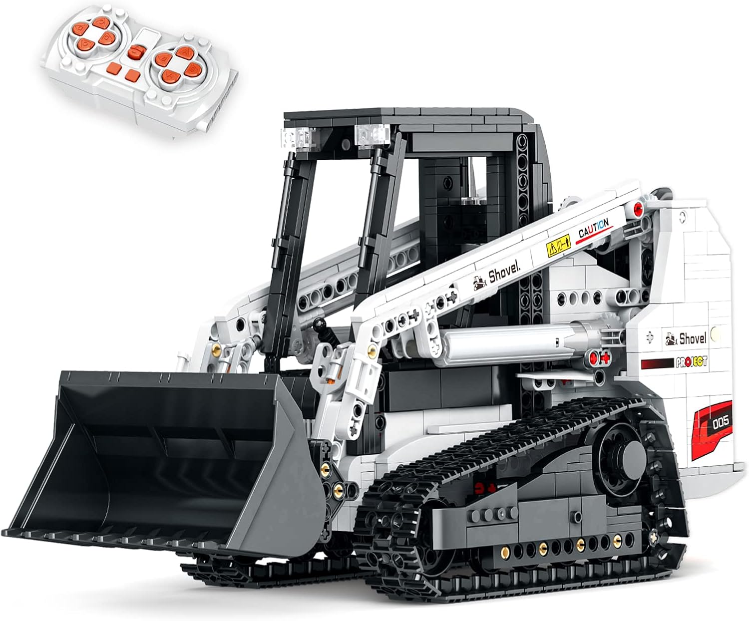 Reobrix Technic 22004 Skid-Steer Loader Building Blocks Set, Remote ...