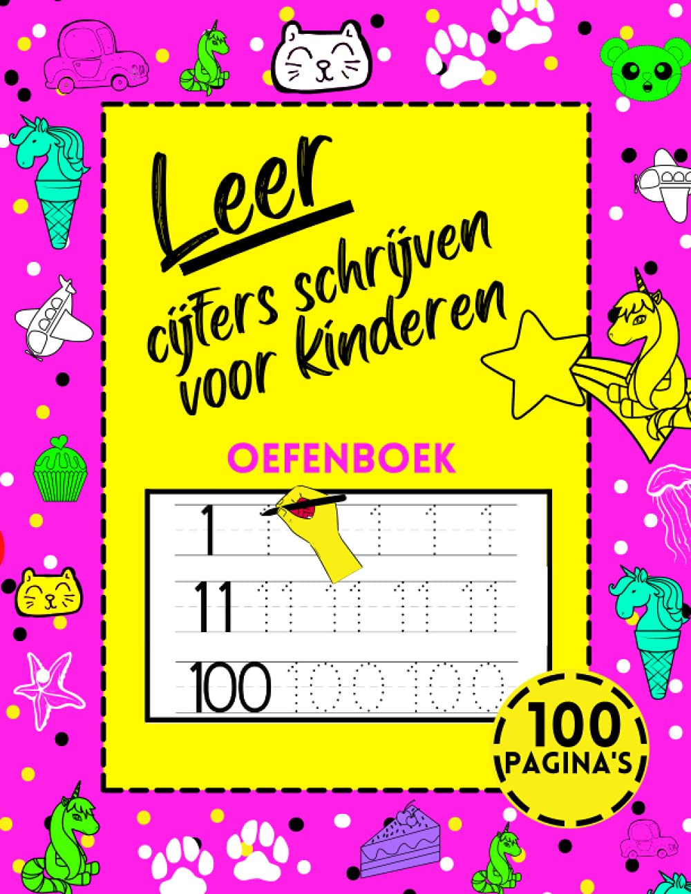 Buy Leer cijfers schrijven voor kinderen: Mijn werkboek met cijfers van ...