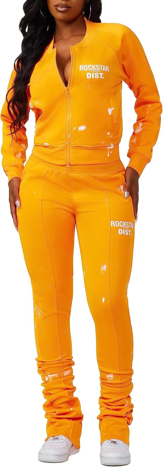 Amazon.com: ROCKSTAR ORIGINAL Women's I Set The Standard Orange Super ...