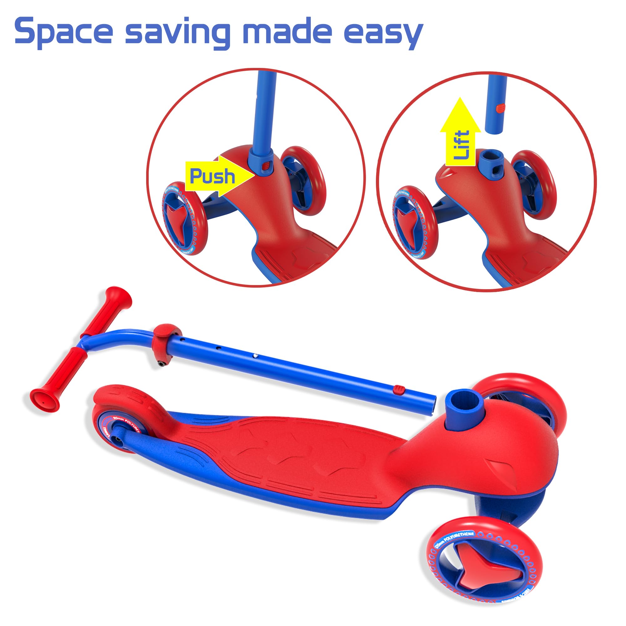 iSporter 3-Wheeled Toddler Scooter for Kids Ages 2-5, Toddlers Age 3-5 ...