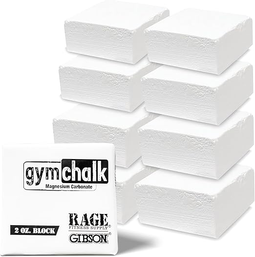 Amazon.com : Rage Fitness Premium Gym Chalk, Pure Magnesium Carbonate ...