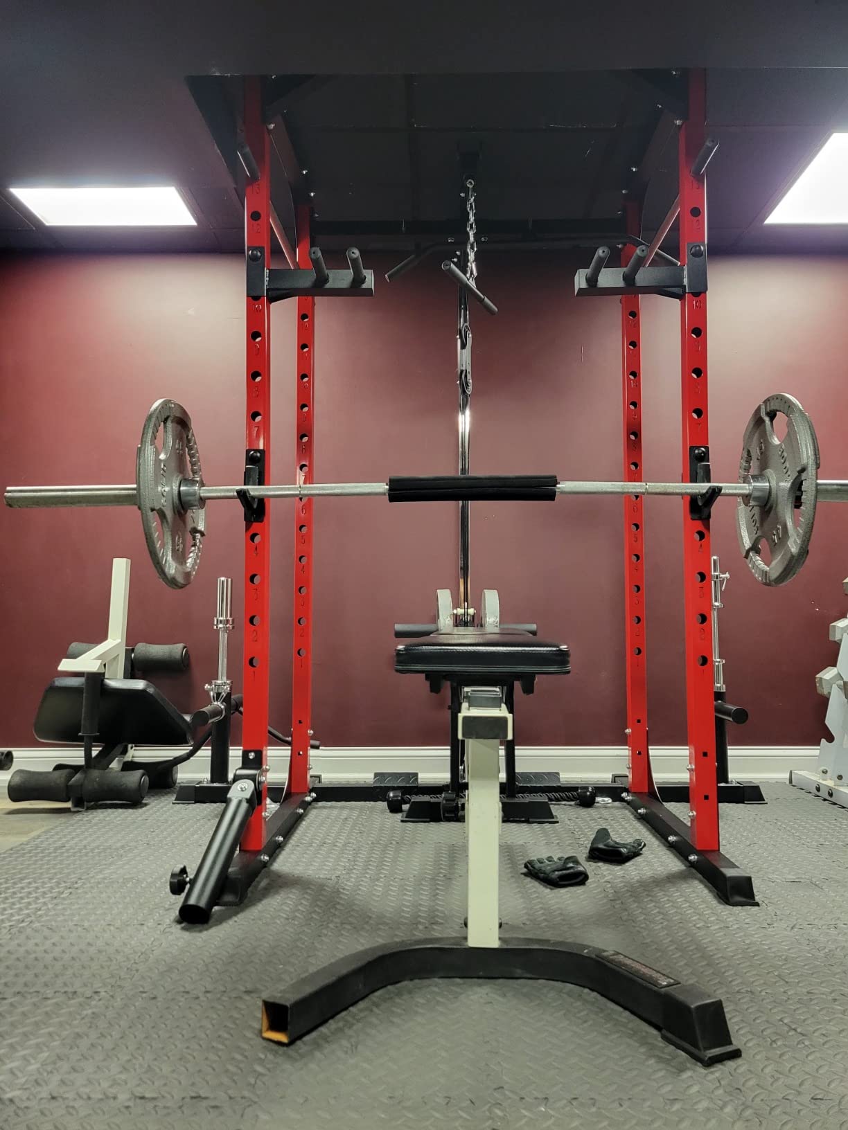 $63/mo - Finance Mikolo Power Cage, Power Rack with LAT Pulldown, Multi ...