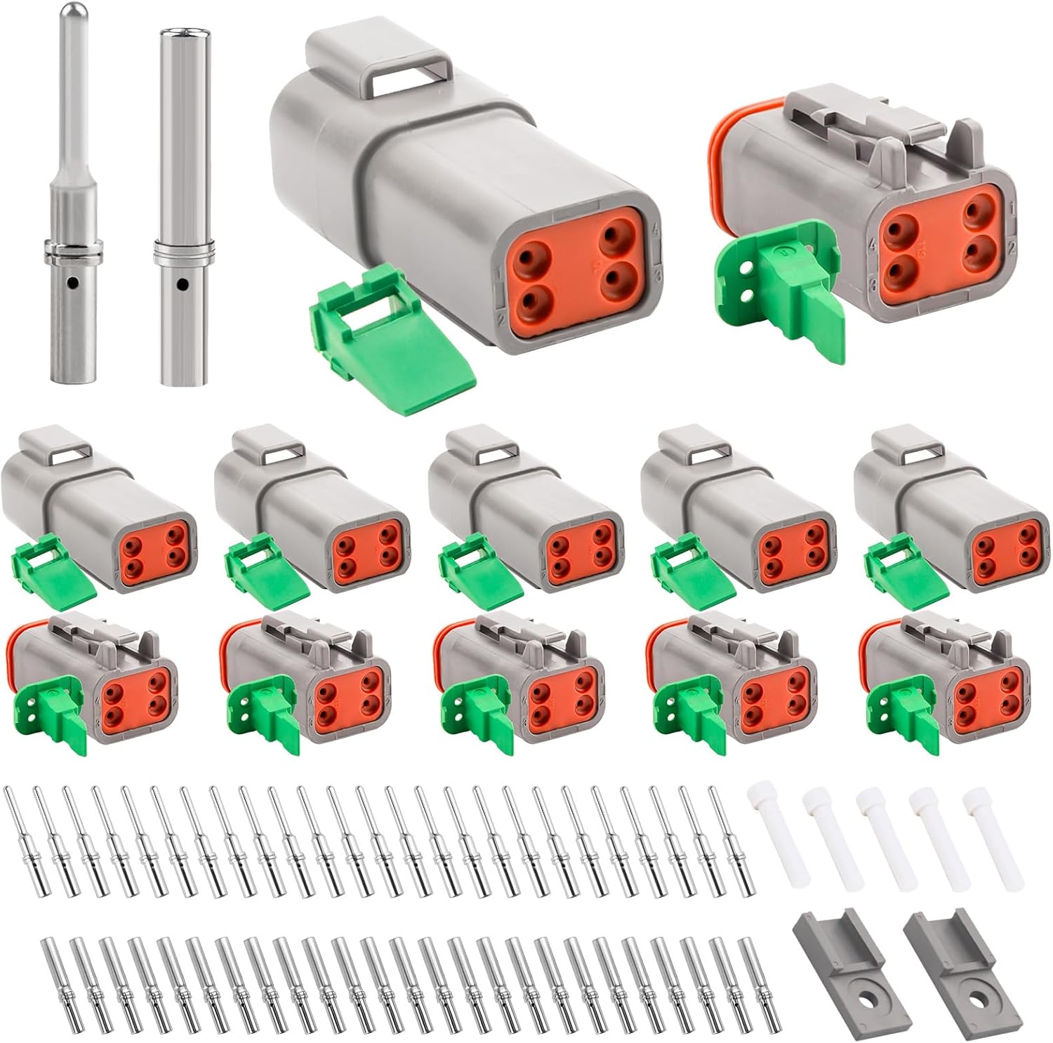 Amazon.com: JRready DT Deutsch Connector 4 Pin IP68 Waterproof 6 Kits ...