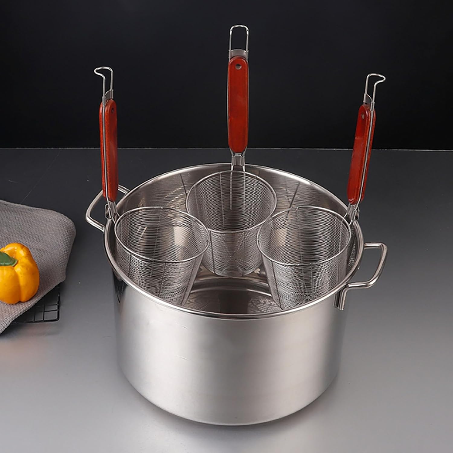 Amazon.com: ACICS 3/4/5 Holes Pasta Cooker Insert Set, Stainless Steel ...