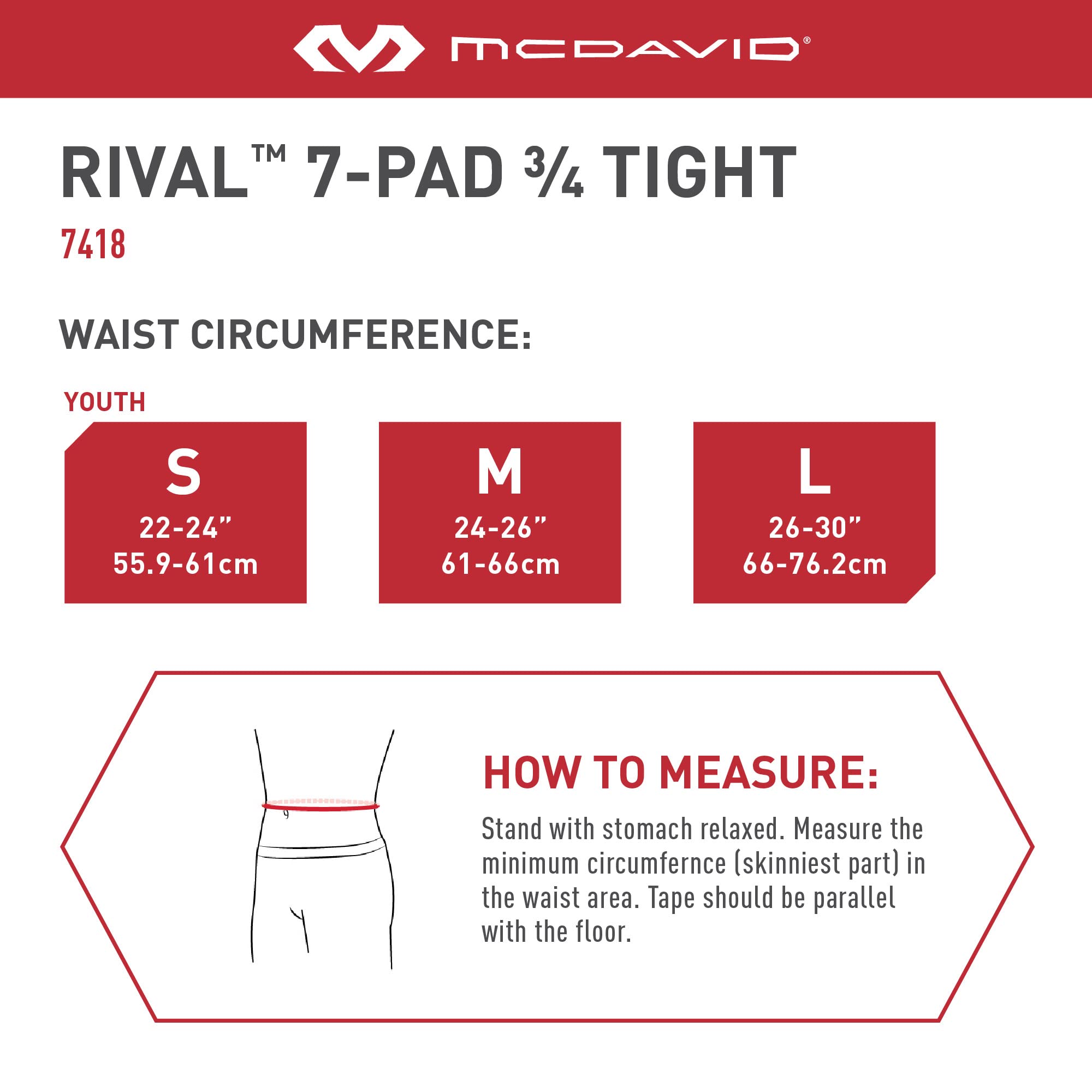 Snapklik.com : Mcdavid Youth Football Integrated 7 Pad 34 Compression ...