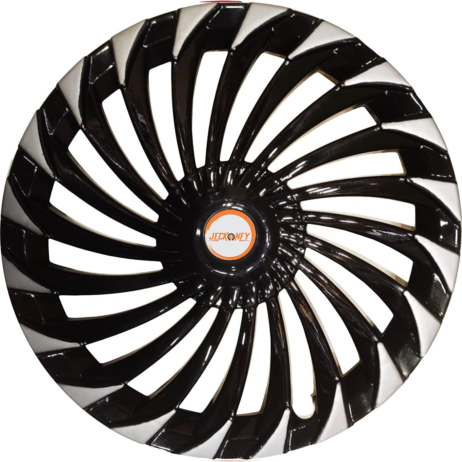 Jeckonfy - Wheel Cover Universal Turbine Black and Silver B Color ...