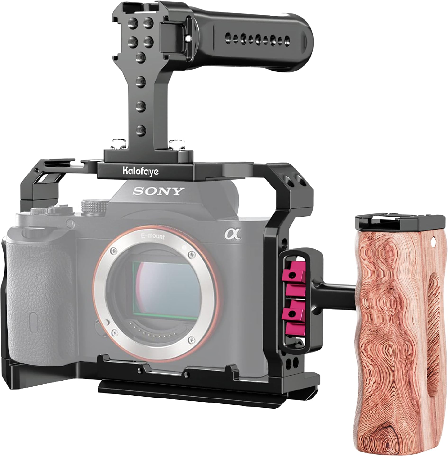 Amazon.com : Kalofaye Aluminum Alloy Camera Cage Kit Replacement for ...