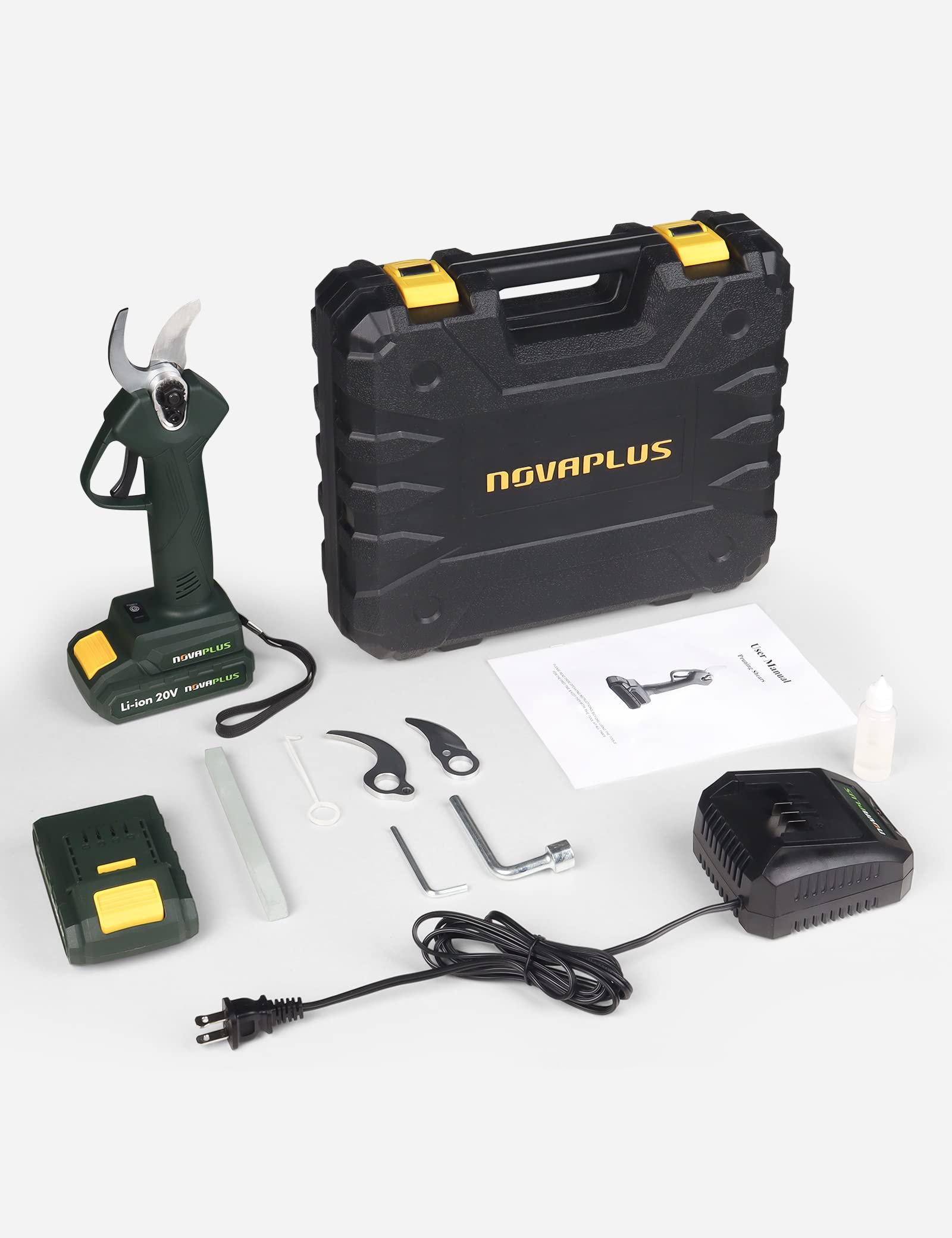 Snapklik.com : NOVAPLUS Cordless Pruning Shears, 20V Electric Pruner