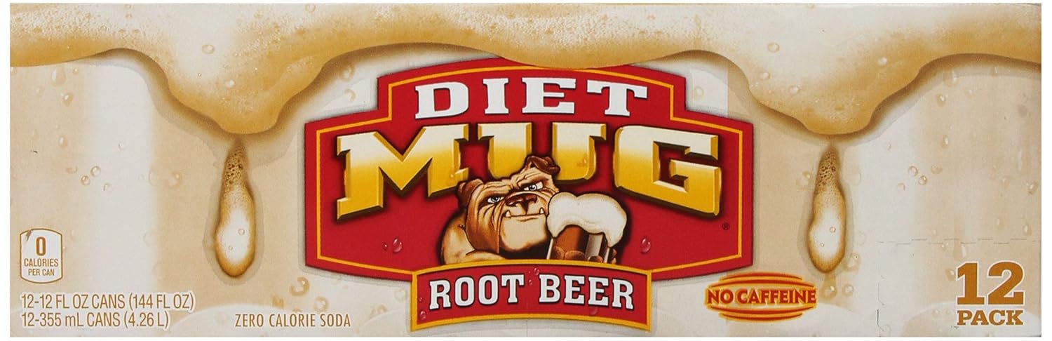 Amazon.com : Diet Mug Root Beer, 12 ct, 12 oz Cans : Grocery & Gourmet Food