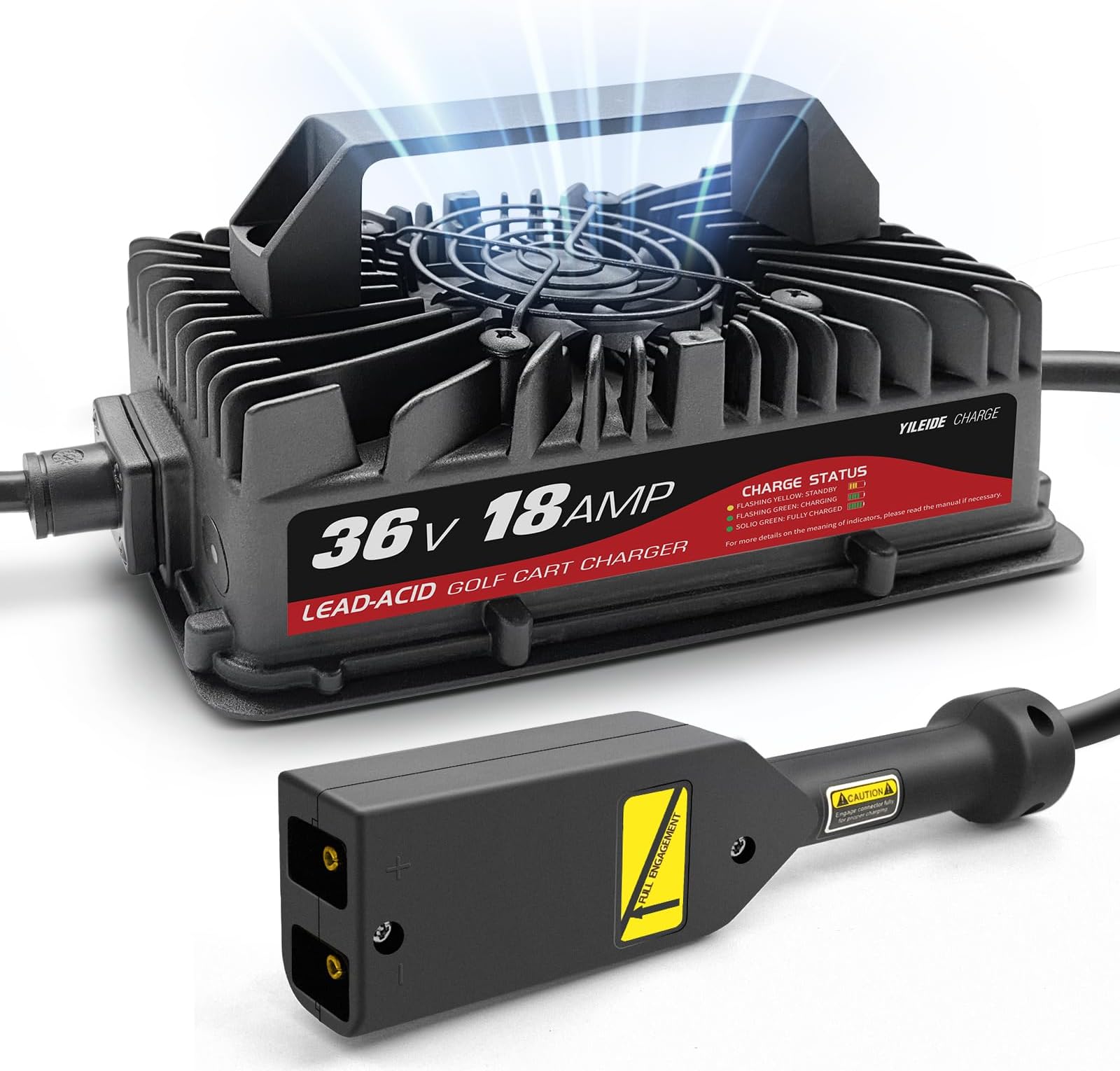 Amazon.com: 36 Volt 5 Amp Powerwise Golf Cart Battery Charger for EZ-GO ...