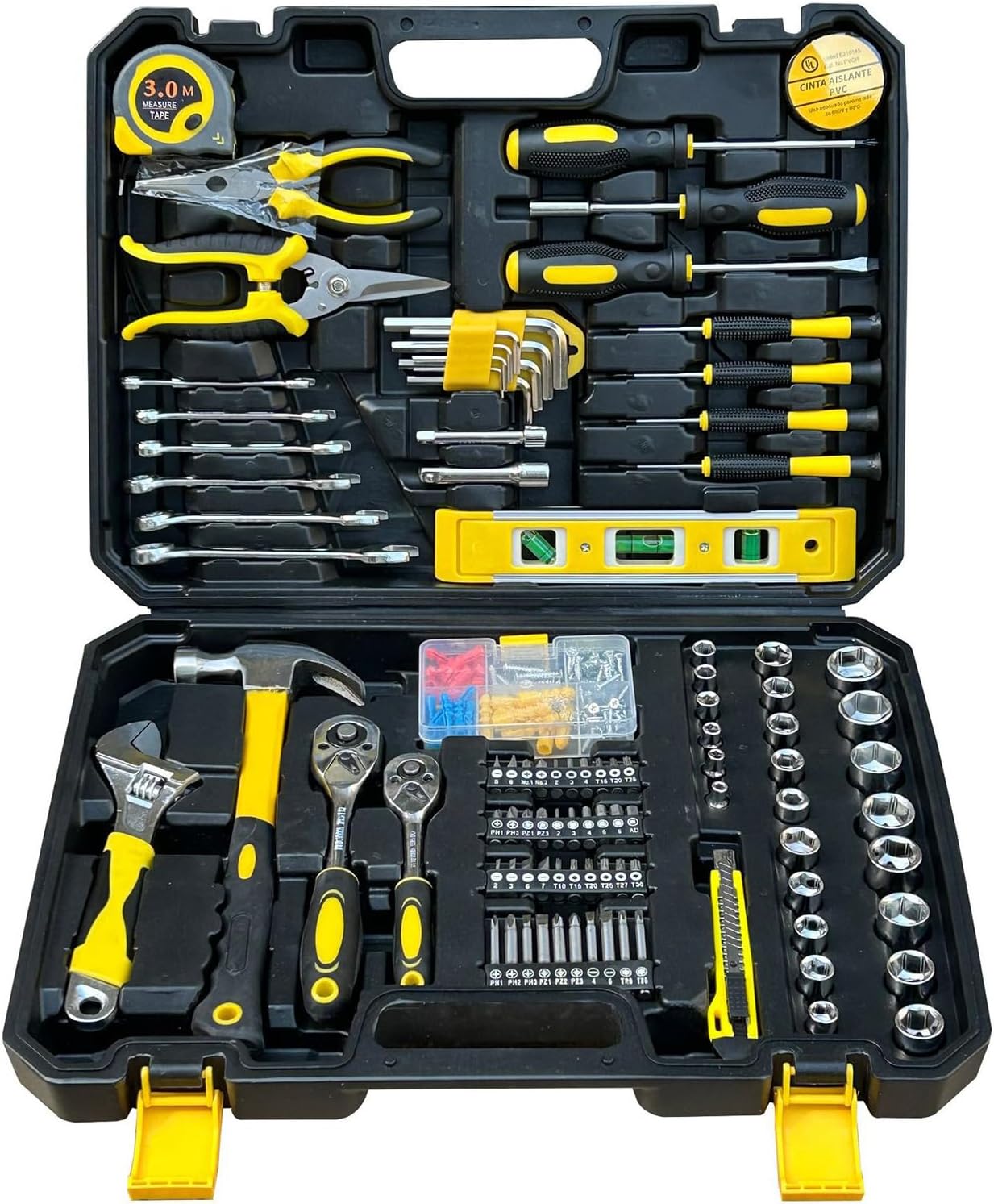 Juego de Herramientas de 118 En 1,Kits de Herramientas Manuales para el ...