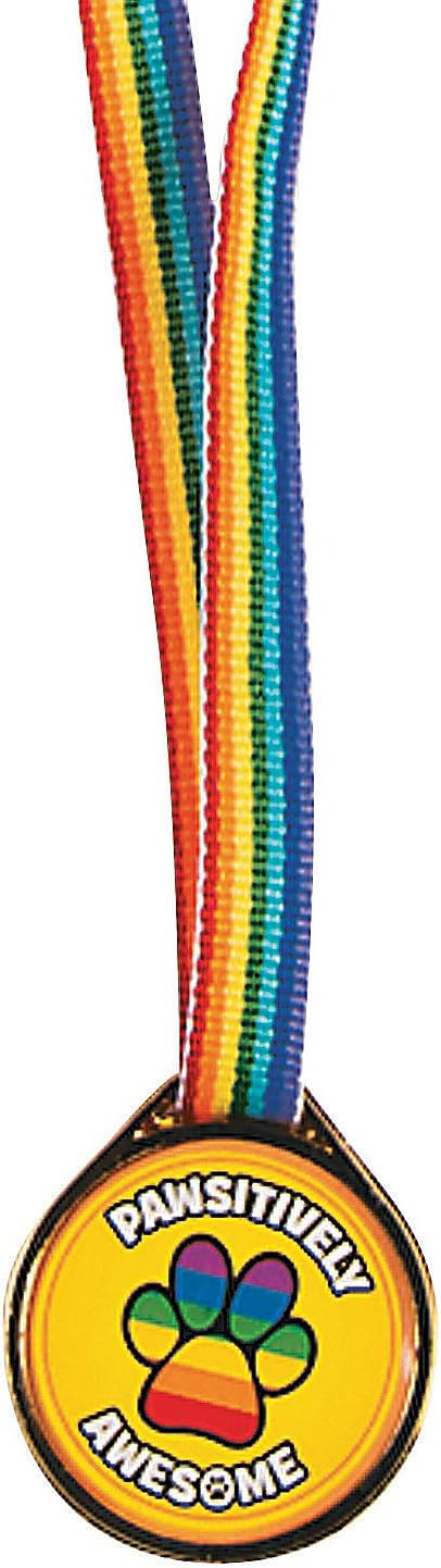 Amazon.com: Pawsitively Awesome Award Medals - 1.25 | Plastic ...