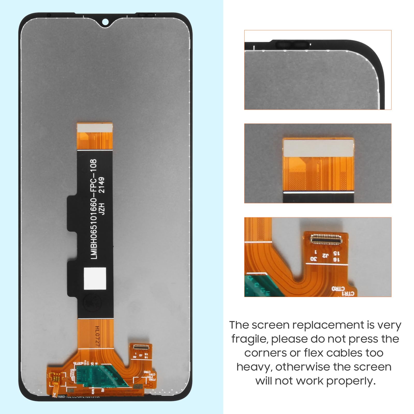 Snapklik.com : For T-Mobile Revvl V 4G 2021 Screen Replacement For ...