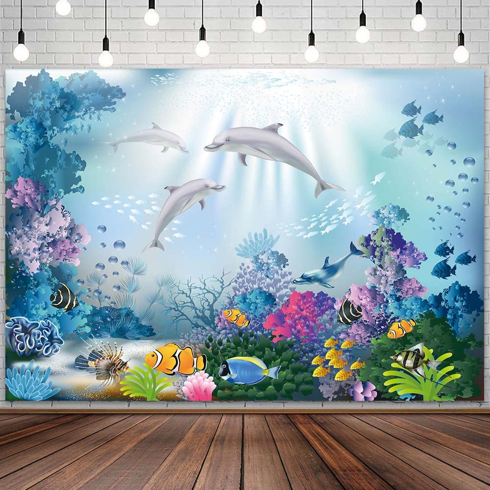 Art Supplies With Blank Cards 20x10ft Under The Sea Backdrop - Ocean ...