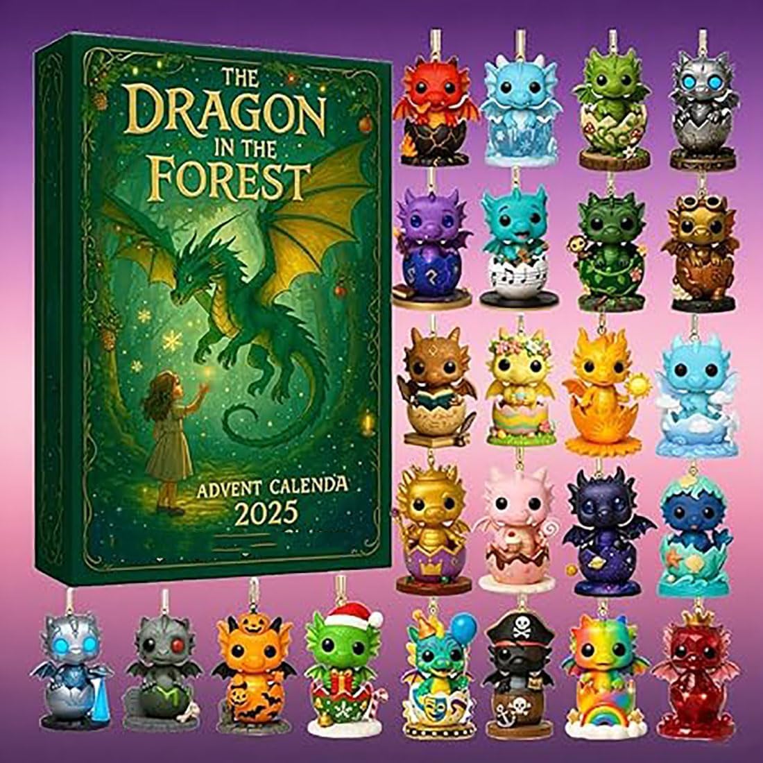 3d Dragon LEJHVAQK Dragon Advent Calendar 2025, Christmas Advent ...