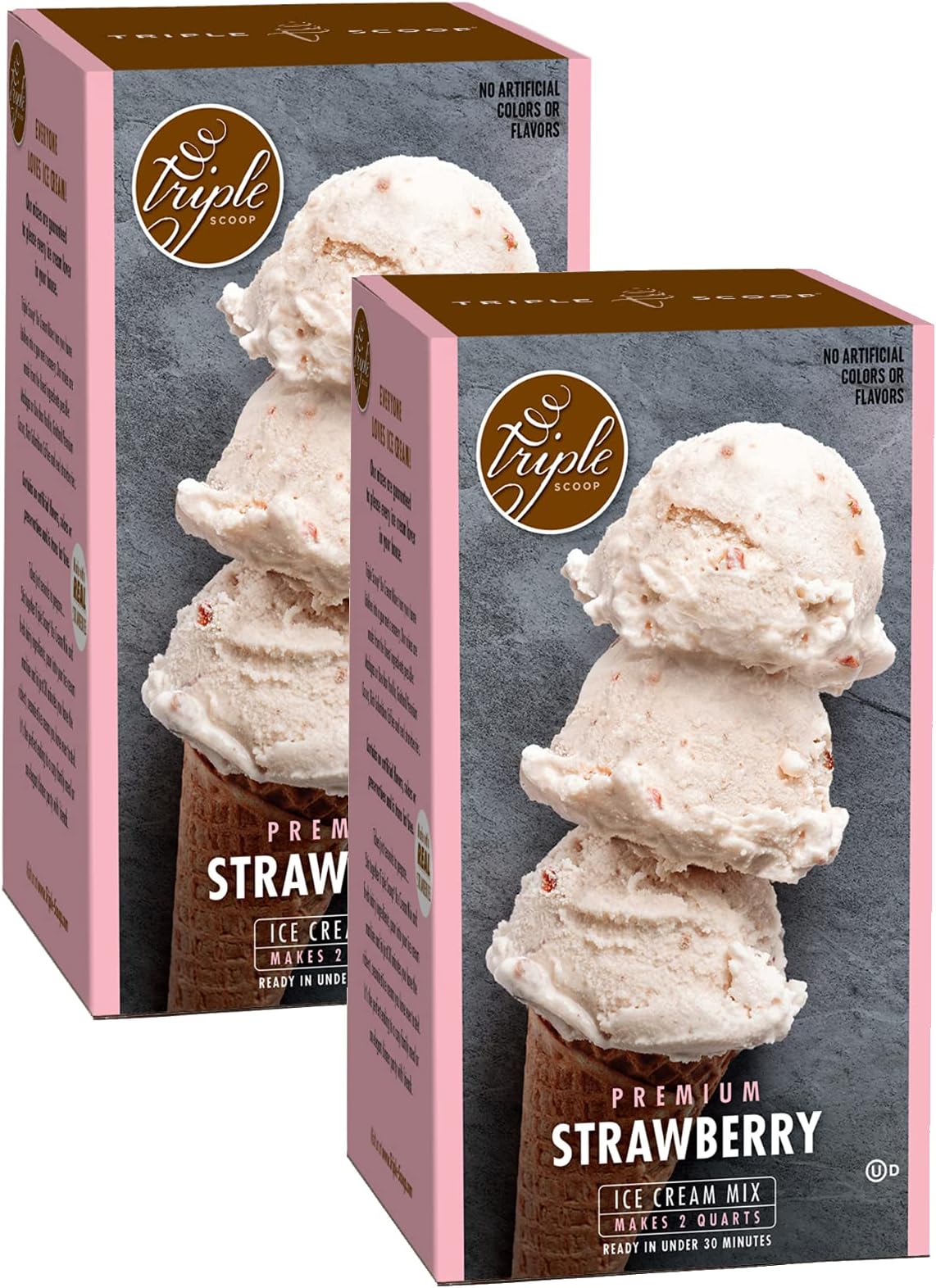 Amazon.com: Triple Scoop Ice Cream Mix, Starter for use with Home Ice ...